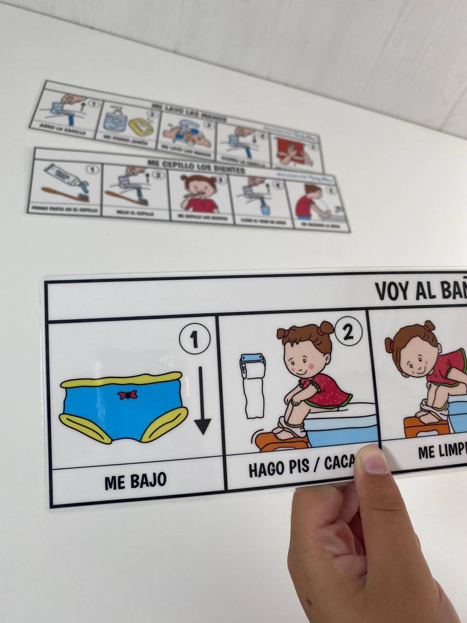 Secuencia con pictogramas - Voy al baño (niña / niño) - EcoParty ...